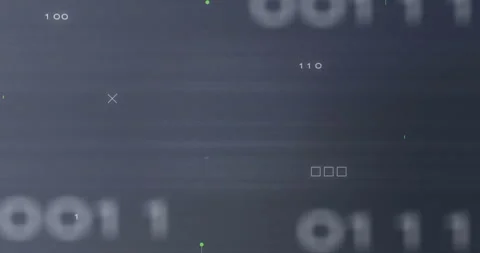 Binary code and numbers animating over d... | Stock Video | Pond5