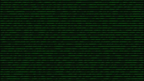 Binary code black and green animation | Stock Video | Pond5