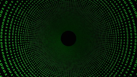 Binary code black and green animation | Stock Video | Pond5