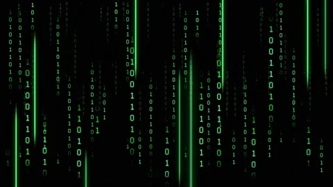 Binary code on a dark background. Abstra... | Stock Video | Pond5