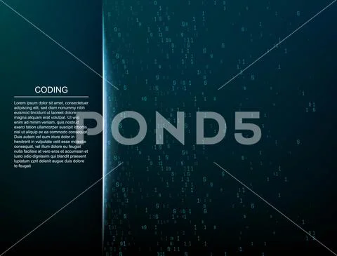 Binary code digital technology. Data Sorting. From Chaos to System ...