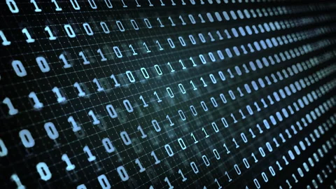 Binary code in the future digital abstra... | Stock Video | Pond5