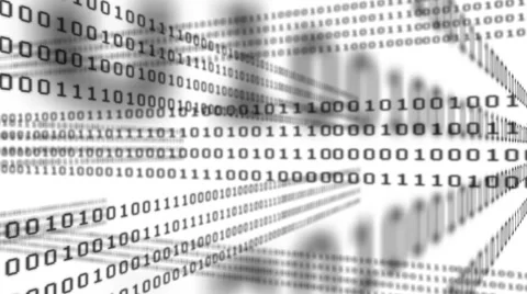 Binary code grid on white background | Stock Video | Pond5