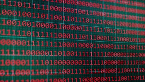 Binary Code - Hex Code - Animation on bl... | Stock Video | Pond5