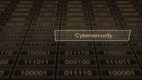 Binary code typography - Cybersecurity A... | Stock Video | Pond5