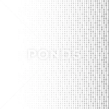 Binary code vector halftone texture. ~ Clip Art #74296499