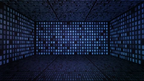 Binary code, virtual studio background | Stock Video | Pond5