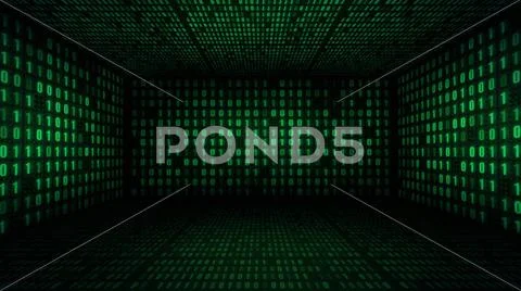 Binary code virtual studio background. 3D graphics rendering backdrop with... Stock Image #248539741
