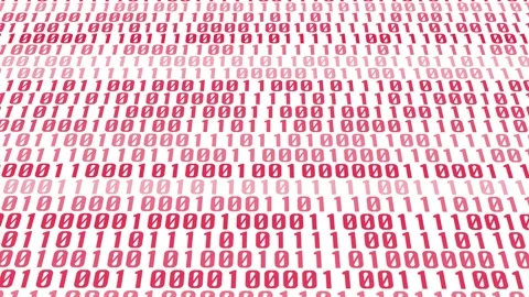 Binary code on white background, machine... | Stock Video | Pond5