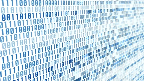 Binary code zeros ones on white backgrou... | Stock Video | Pond5