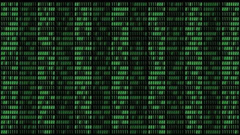 Binary Number Generator Animation on Bla... | Stock Video | Pond5