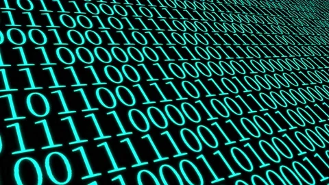 Binary numbers random numbers background... | Stock Video | Pond5
