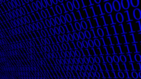 Binary numbers random numbers background... | Stock Video | Pond5