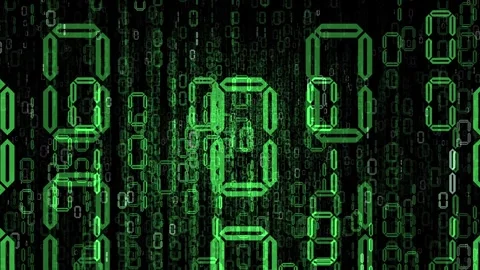 Binary Numbers Screen Saver Wallpaper An... | Stock Video | Pond5