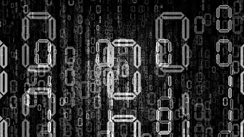Binary Numbers Screen Saver Wallpaper An... | Stock Video | Pond5