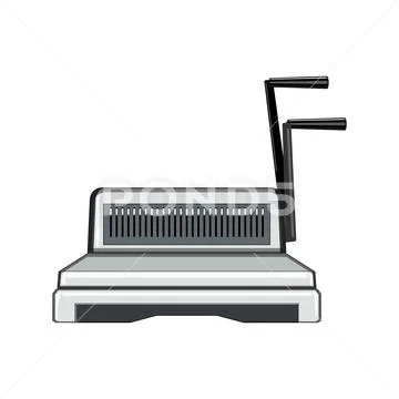Binder binding machine cartoon vector illustration: Royalty Free #239640846