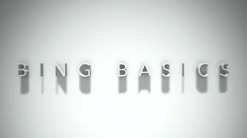 bing basics 3D title animation with shad... | Stock Video | Pond5