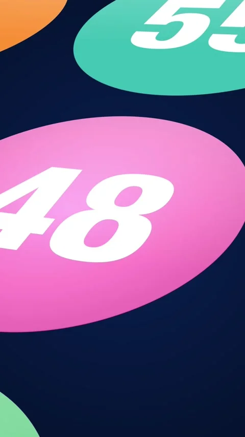 Bingo colored balls. Animated motion gra... | Stock Video | Pond5