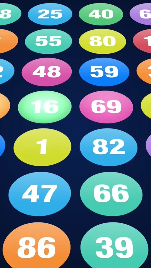 Bingo colored balls. Animated motion gra... | Stock Video | Pond5