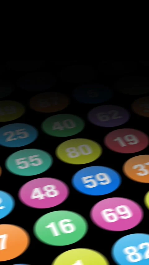 Bingo colored balls. Animated motion gra... | Stock Video | Pond5