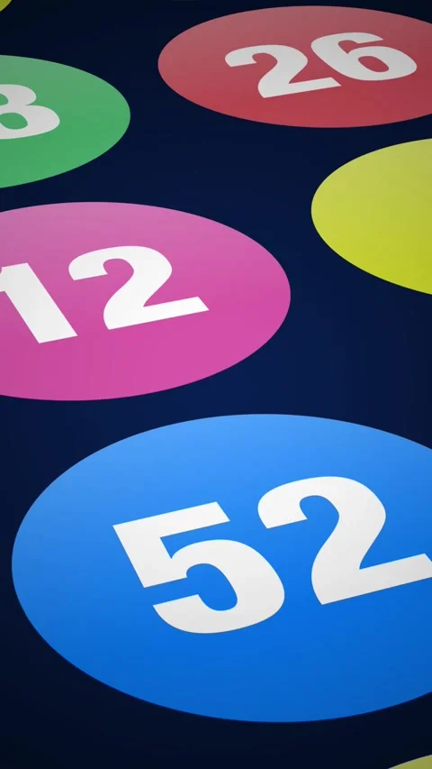 Bingo colored balls. Animated motion gra... | Stock Video | Pond5