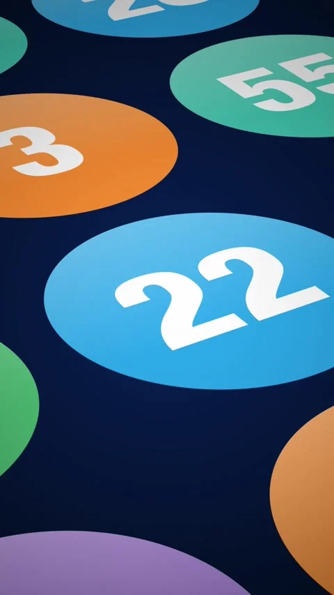 Bingo colored balls. Animated motion gra... | Stock Video | Pond5