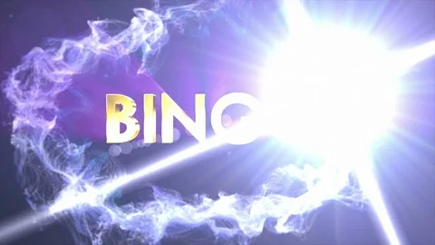 BINGO Text Animation in Particles Ring | Stock Video | Pond5