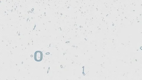 binnary bit 0 1 falling animation | Stock Video | Pond5