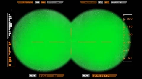 Binocular View - Dirty - Green Screen - ... | Stock Video | Pond5