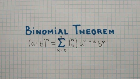Binomial Theorem On Paper, Time Lapse | Stock Video | Pond5