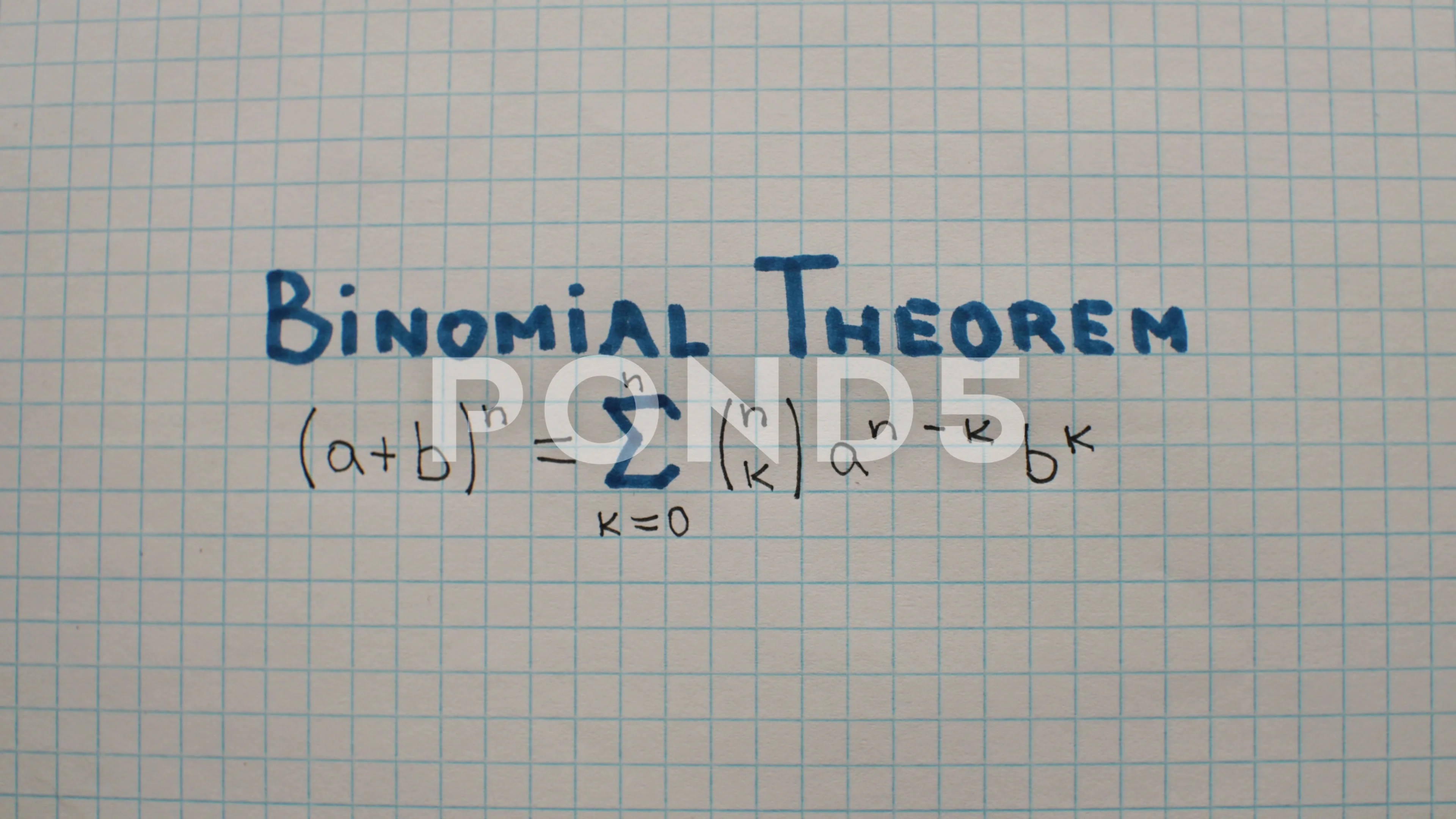 Binomial Theorem Chalkboard