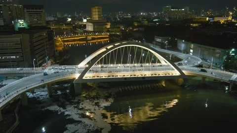 Binondo–Intramuros Bridge and Jones Br... | Stock Video | Pond5