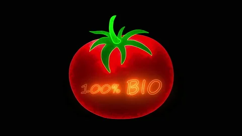 Bio food animation.logo for bio healthy ... | Stock Video | Pond5