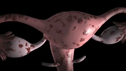 Biomedical visualization of endometriosi... | Stock Video | Pond5