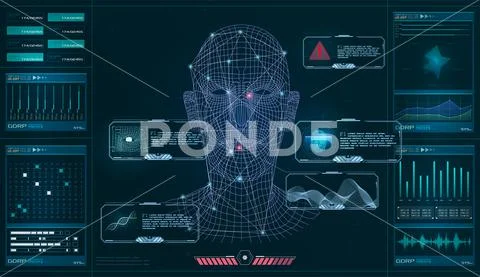 Biometric identification personality, scanning modern access control ...