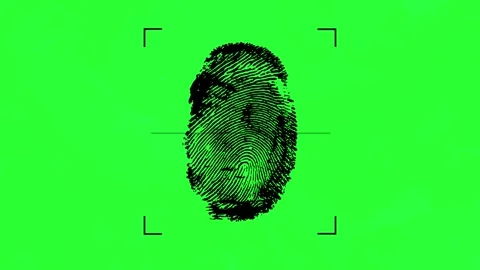 Biometric verification animation process... | Stock Video | Pond5