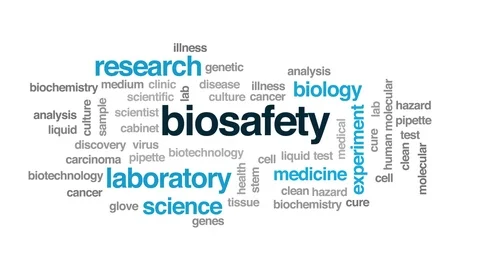 Biosafety animated word cloud. Kinetic t... | Stock Video | Pond5