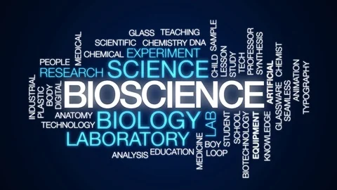 Bioscience animated word cloud. Kinetic ... | Stock Video | Pond5