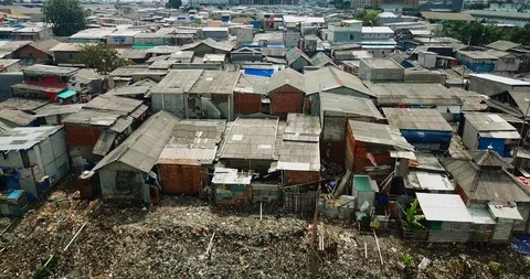 Slum Birds Eye View Stock Videos – Royalty-Free HD & 4K Videos