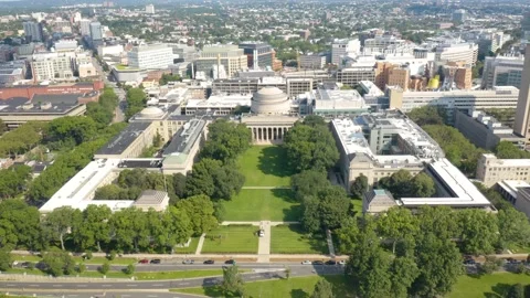Birds Eye Aerial View of MIT's Famous Gr... | Stock Video | Pond5