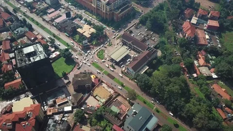 Birds eye view of Acacia Mall shopping c... | Stock Video | Pond5