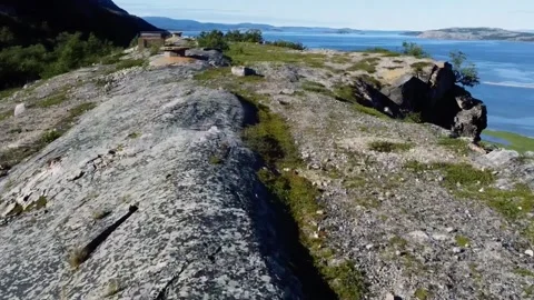 Bird's eye view of Banak fort on a green... | Stock Video | Pond5