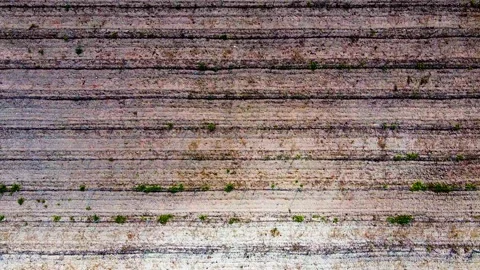 Bird's eye view flying over horizontal r... | Stock Video | Pond5