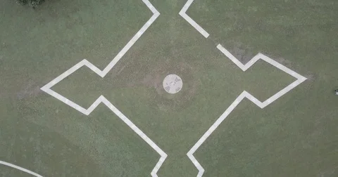 Bird's eye view of Fort Pitt star, Point... | Stock Video | Pond5