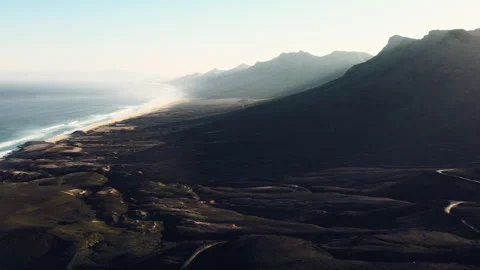 Birds Eye View of Fuerteventura Most Bea... | Stock Video | Pond5