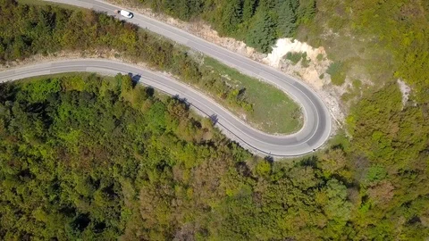 Bird's-eye view of the movement of vehic... | Stock Video | Pond5