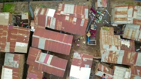 Slum Birds Eye View Stock Videos – Royalty-Free HD & 4K Videos