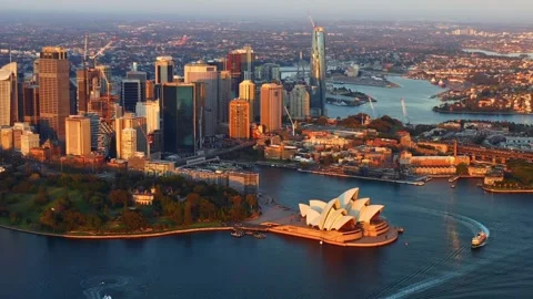 Bird's Eye View Of Sydney Opera House, S... | Stock Video | Pond5
