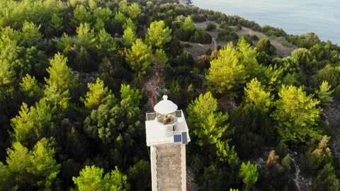 Bird's Eye View On The Venetian Lighthou... | Stock Video | Pond5