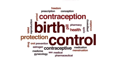 Birth control animated word cloud, text ... | Stock Video | Pond5